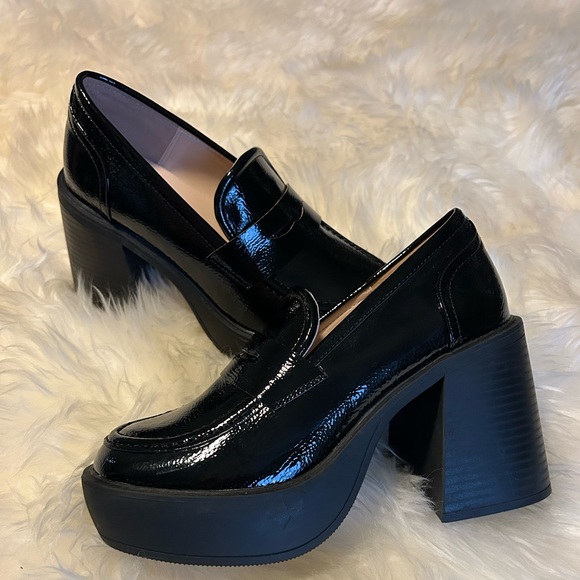 Princess Polly Shoes Princess Polly Vegan Patent Leather Platform Loafers Poshmark